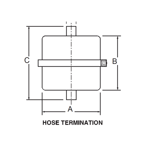 POSI TRAP, Straight Through, Sodasorb Element, NW40 Flanges, A (Body OD ...